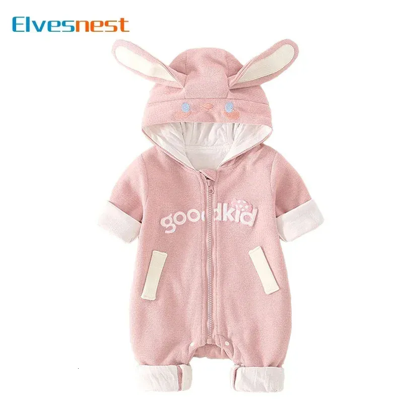 Cartoon Hooded Baby Romper Soft Cotton Spring Autumn Rompers For 3 18 ...