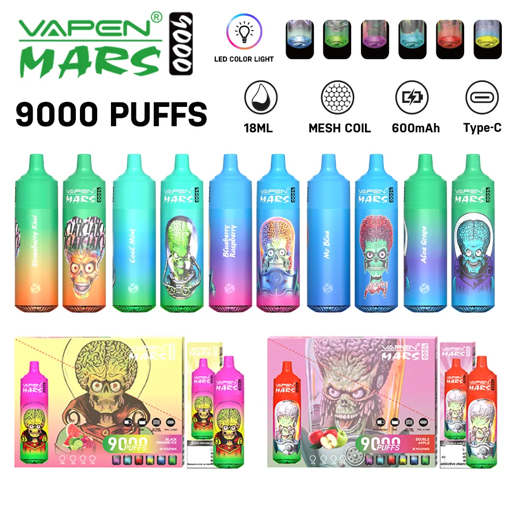 Original Vapen Mars Tornado 9000 Puffs 9k Einweg E Zigaretten Vape ...