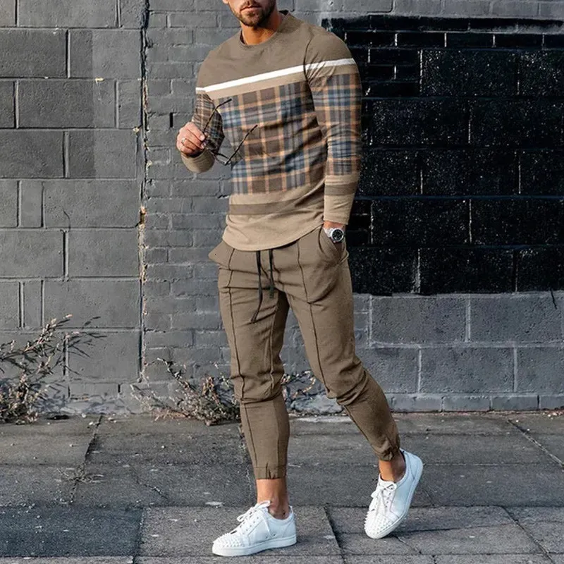 Designer 3D Print Fashionable Jogging Suits Mens Trendy Oversized ...
