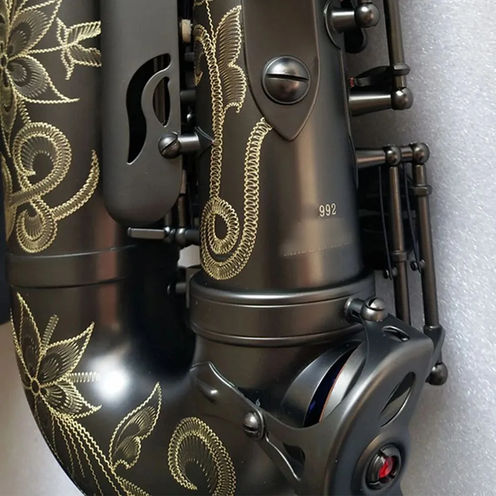 DHgate.com:Professional Alto Saxophone: Black Nickel Gold Matte 2024 ...