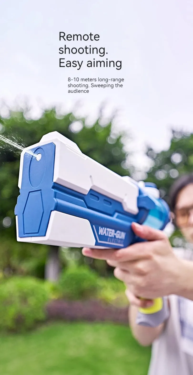 Electric Water Gun With Automatic Shooting For Beach And Pool Fun Big ...