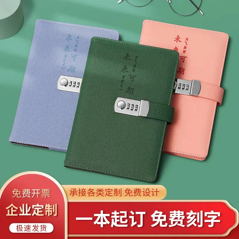 DHgate.com:Exquisite Locked Password Diary Notebook, 2024 Adult Hand ...