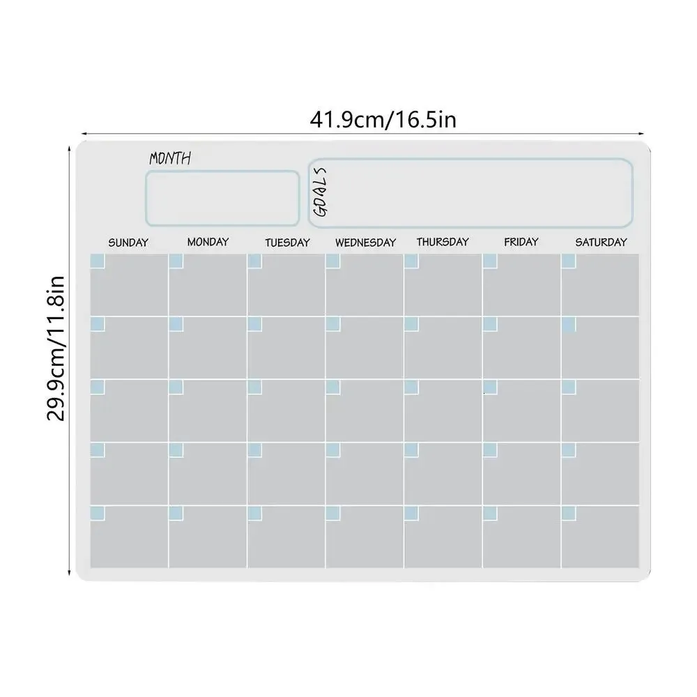 Magnetic Fridge Calendar A3 Rewritable Monthly/ Weekly Planner With ...