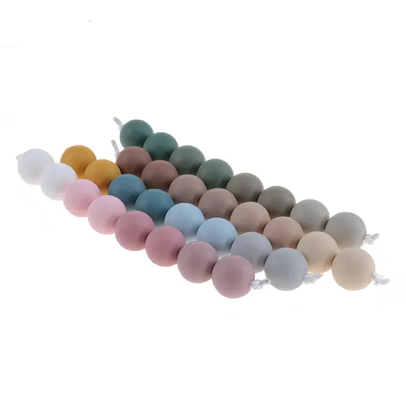 DHgate.com:100PCS Silicone Teethers for Babies, 15mm Round Loose Beads ...