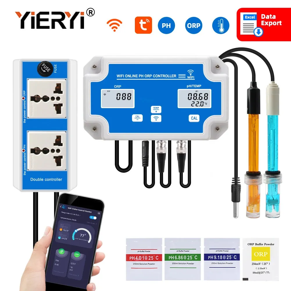 Smart Wi Fi Wasserqualitätstester: PH, ORP, Temperatur Für Aquarien ...