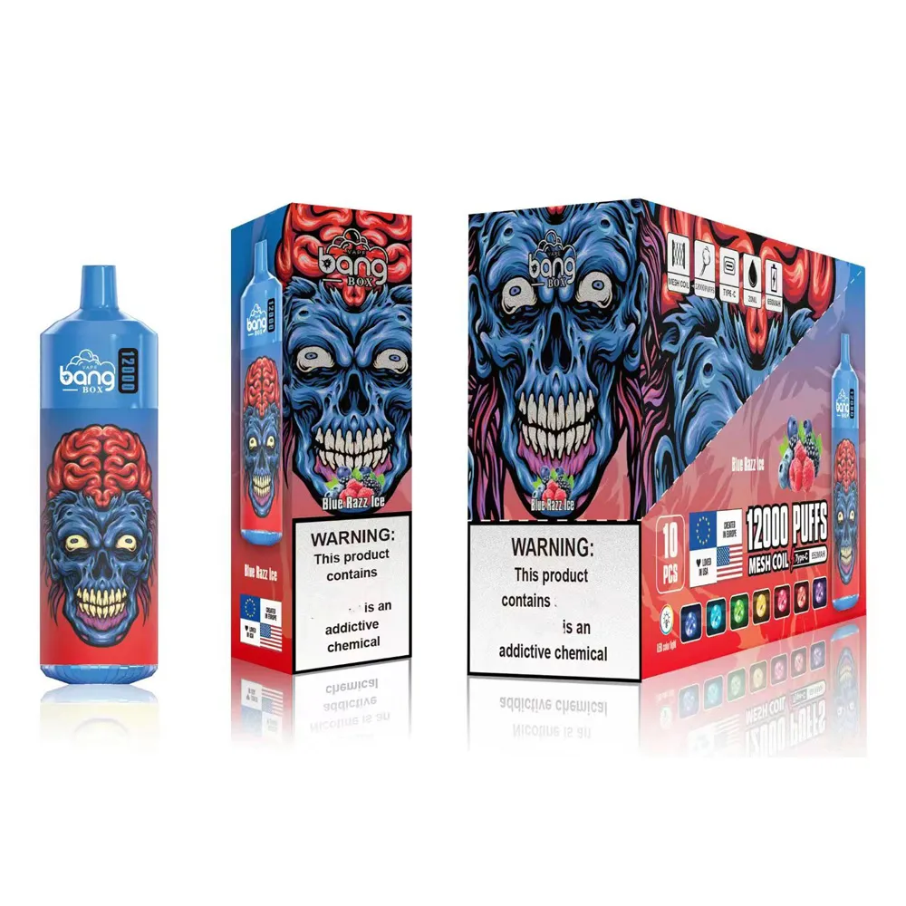 Bang Box Puffs 12000 Disposable Vape E Citarettes Vape Pen Pods MESH ...