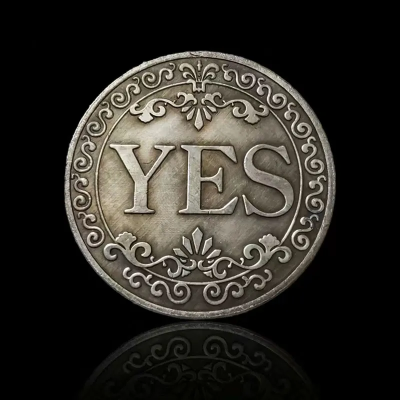 Yes Or No Decision Coin 38mm Double Sided Lucky Commemorative Coin Gold ...