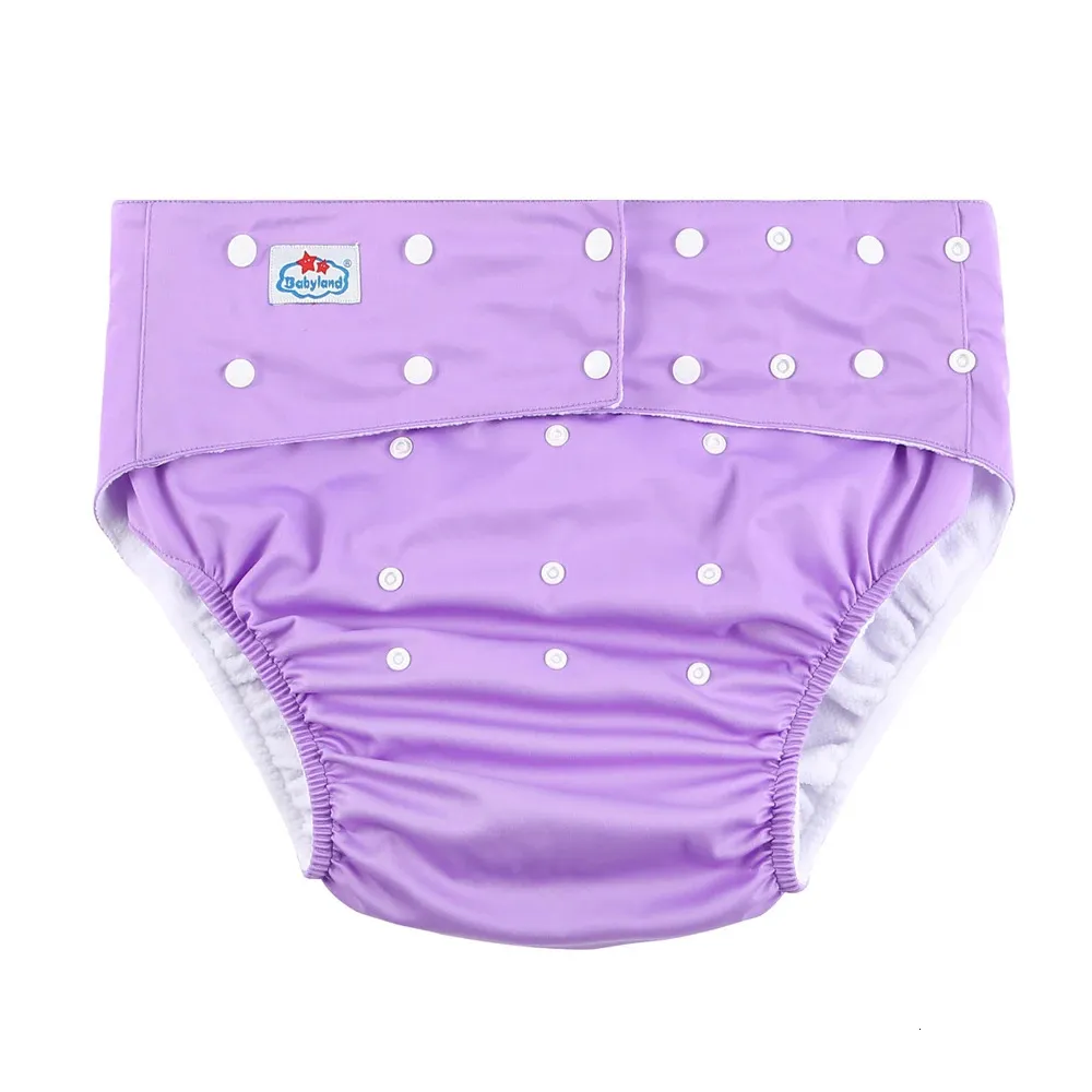 Waterproof Purple Adult Diapers For Special Need Washable And ...
