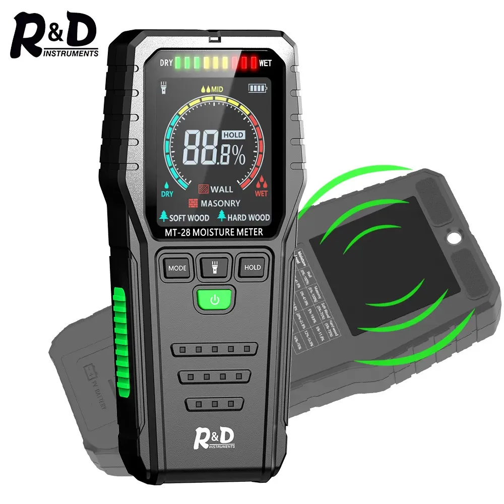 Non-Contact Wood Moisture Meter - Full Angle, Environmental Temp ...