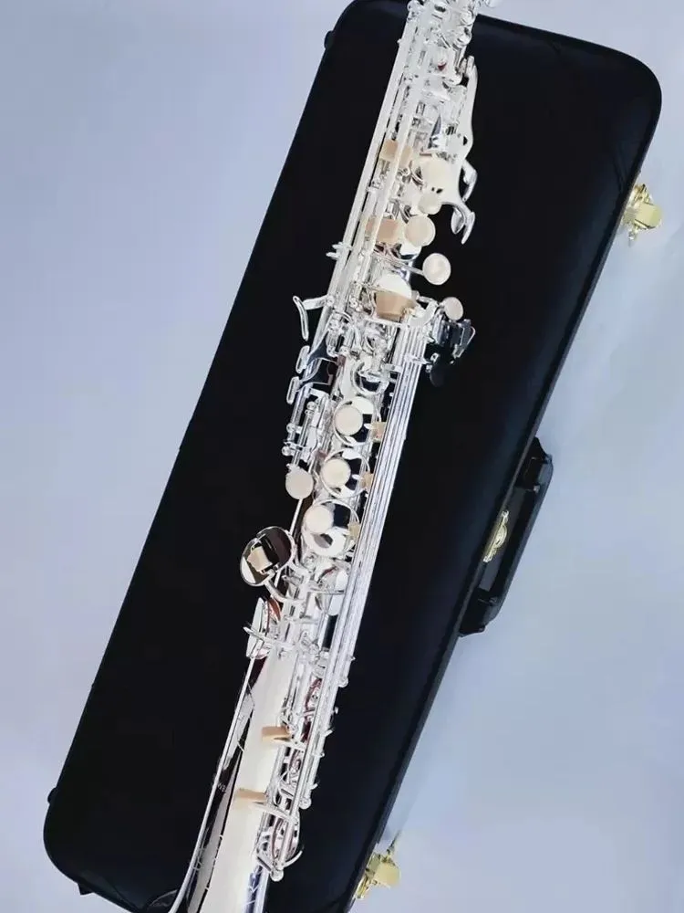 Professional Treble Saxophone: All-Silver 992 Structure, Drop B-Key ...
