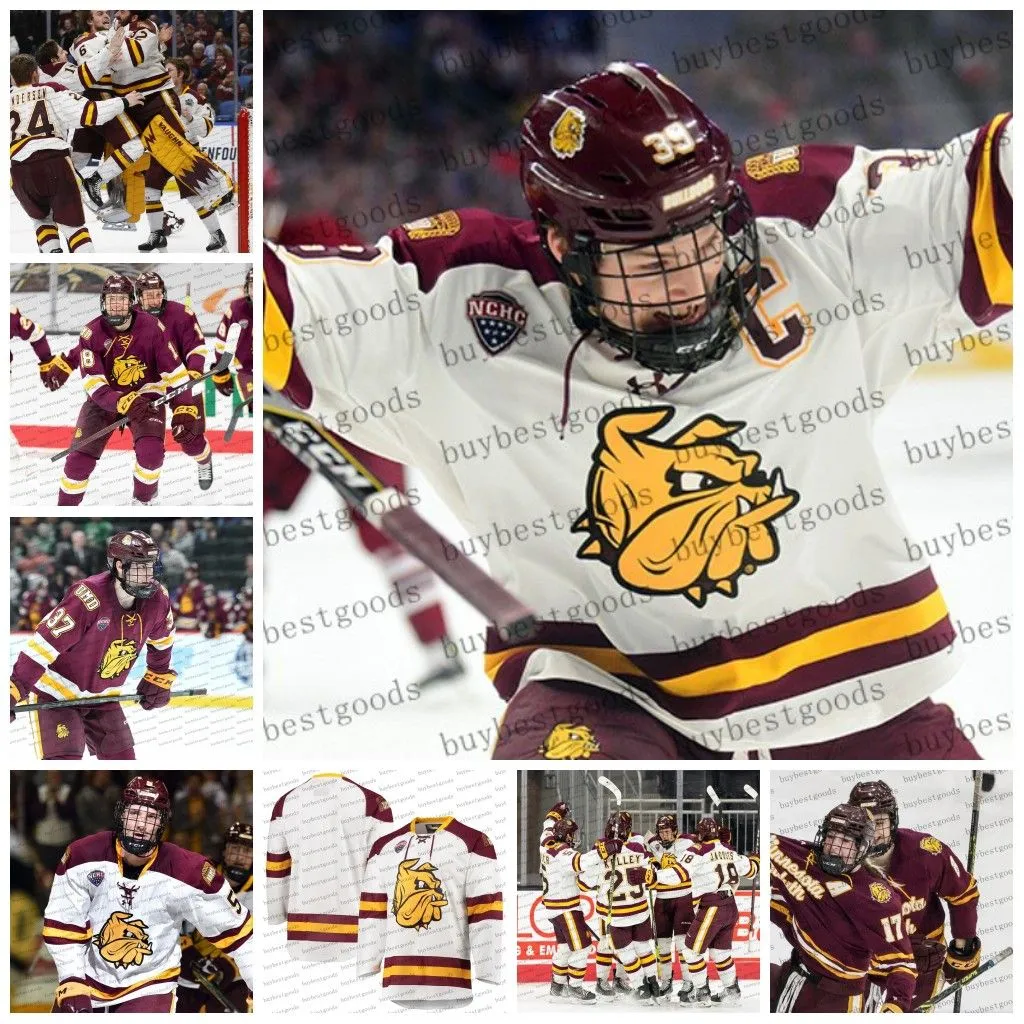 UMD Hockey Jerseys: Custom Minnesota Duluth Bulldogs - Hull, Perunovich ...