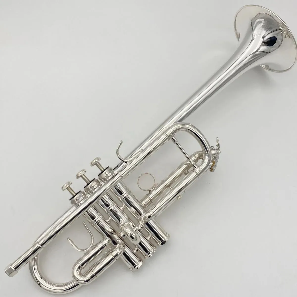 Premium C Key Trumpet - Silver & Gold Plated Brass Instrument for ...
