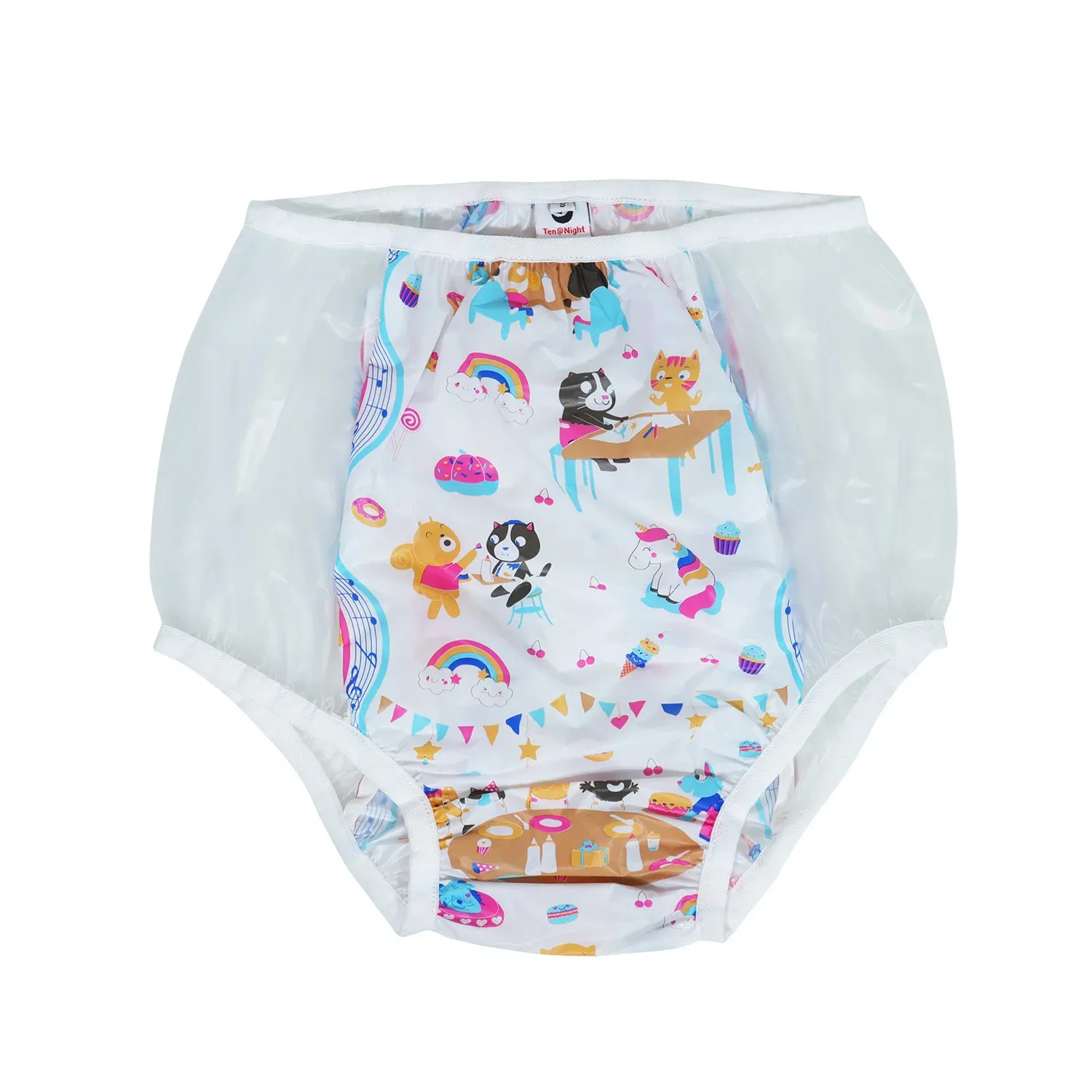 4 Pack ABDL Plastic PVC Panty Size With Elastic Straps For Adults And ...