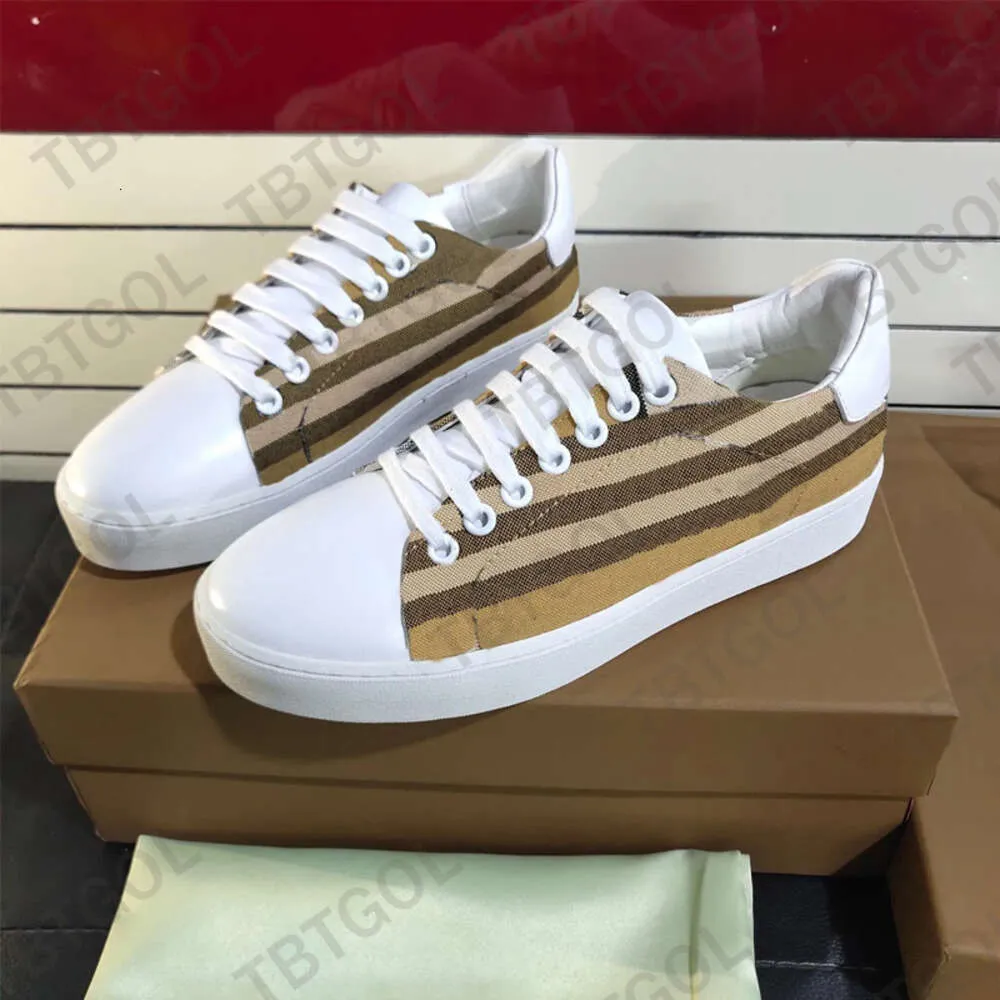 Designer Vintage Print Check Canvas Sneakers For Men Two Tone Cotton ...