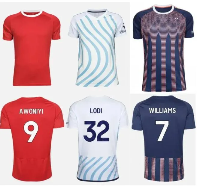 23 24 Nottingham Soccer Jersey LINGARD Football Shirt GRABBAN Johnson ...