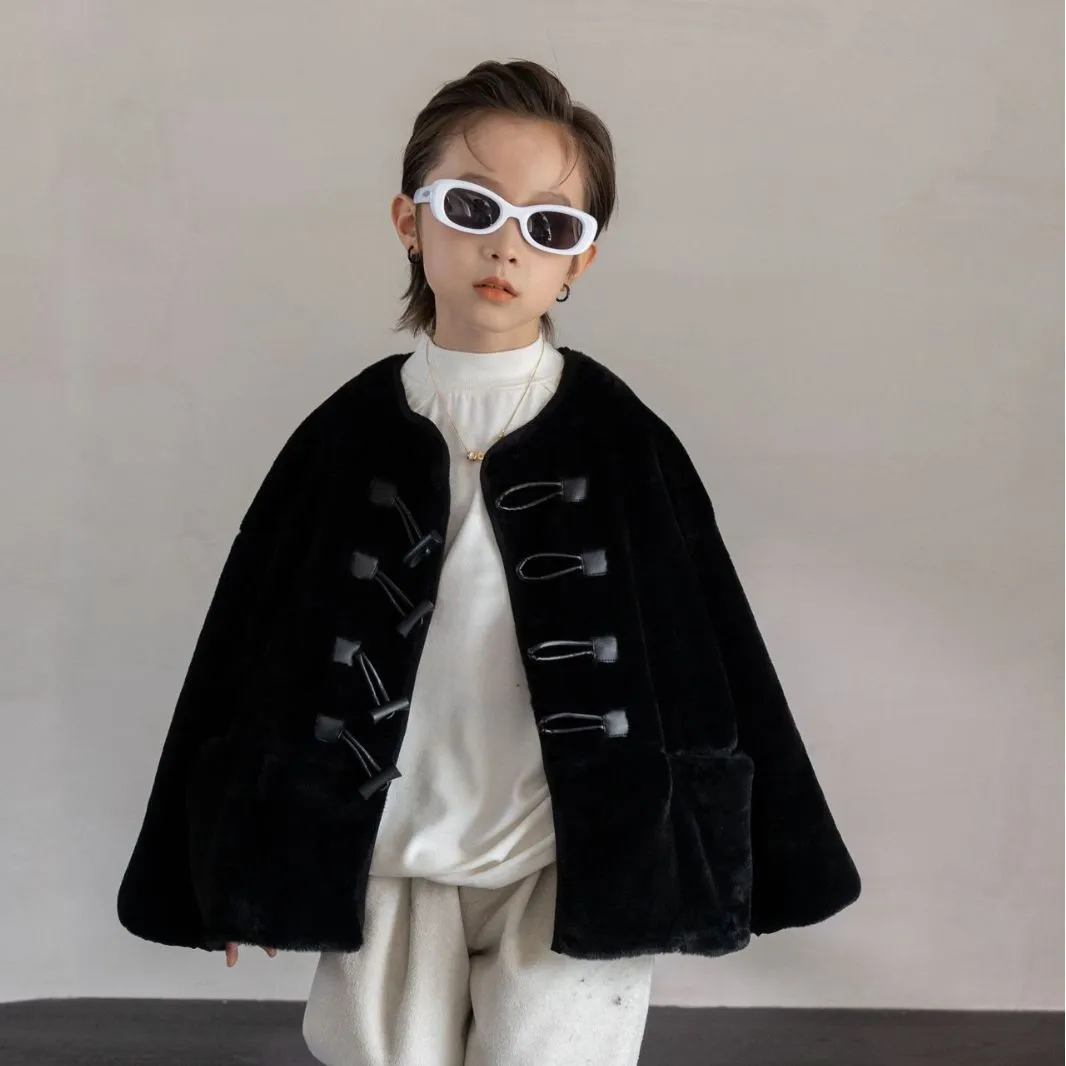Kids Winter Wool Coat - Stylish Children's Outerwear, Warm Fleece Lined ...