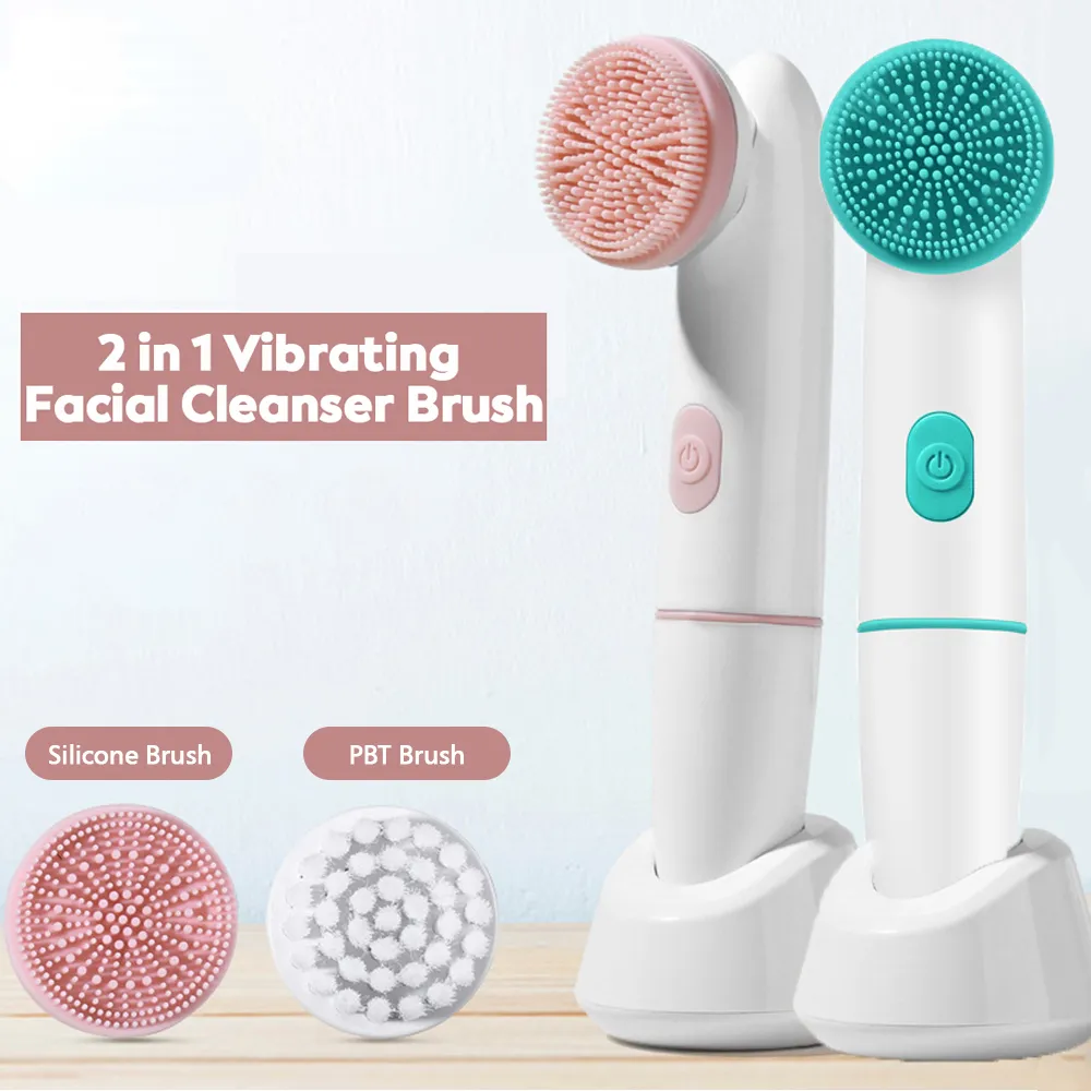 DHgate.com:Electric Face Cleansing Brush, 2-in-1 Sonic Vibration ...