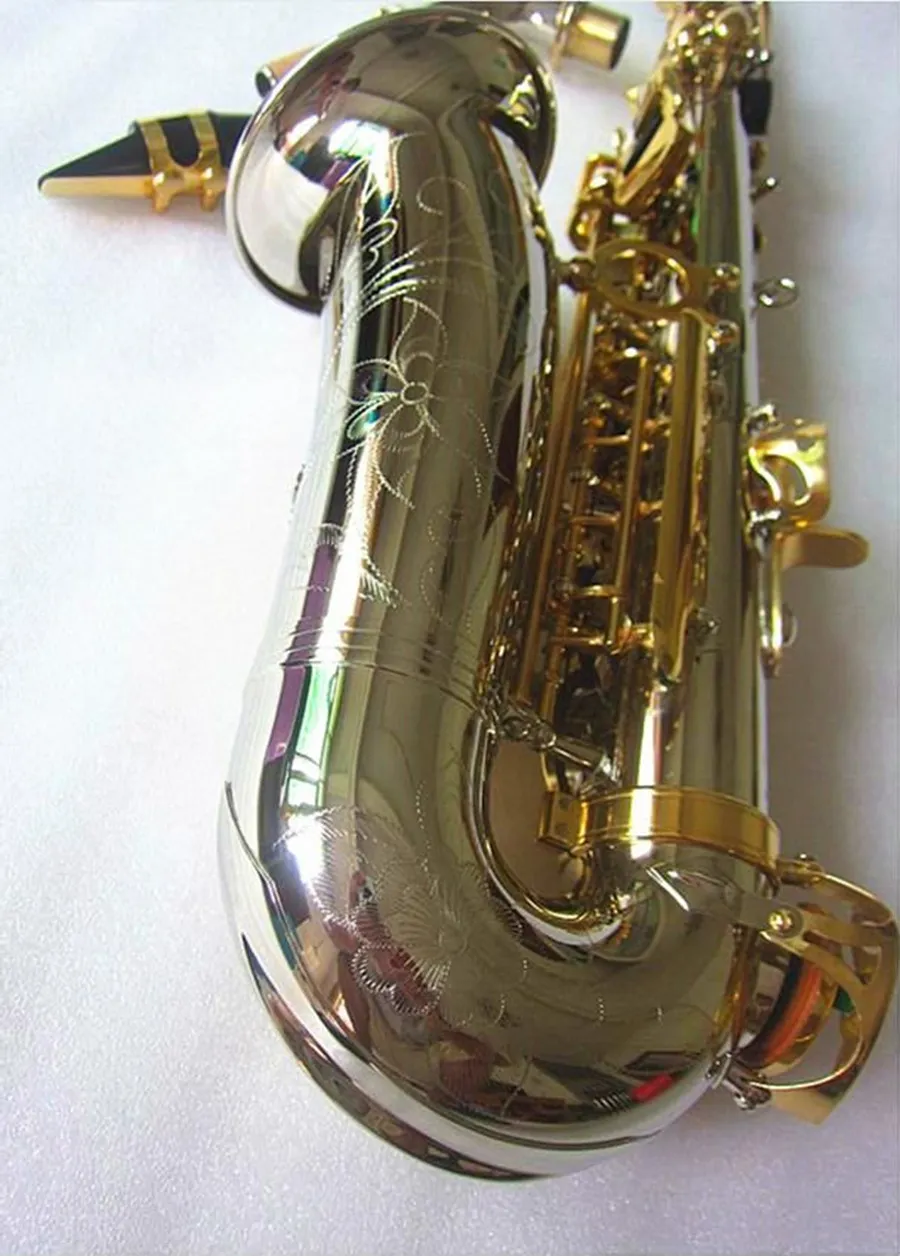 DHgate.com:Professional Nickel-Plated Eb Alto Saxophone with Gold ...