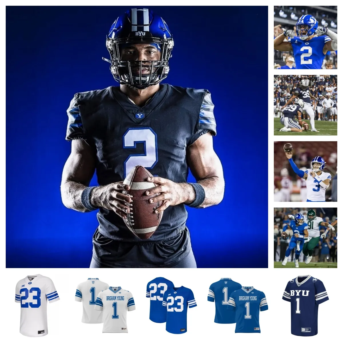 DHgate.com:Brigham Young Cougars Football Jersey 34 Maika Kaufusi 74 ...