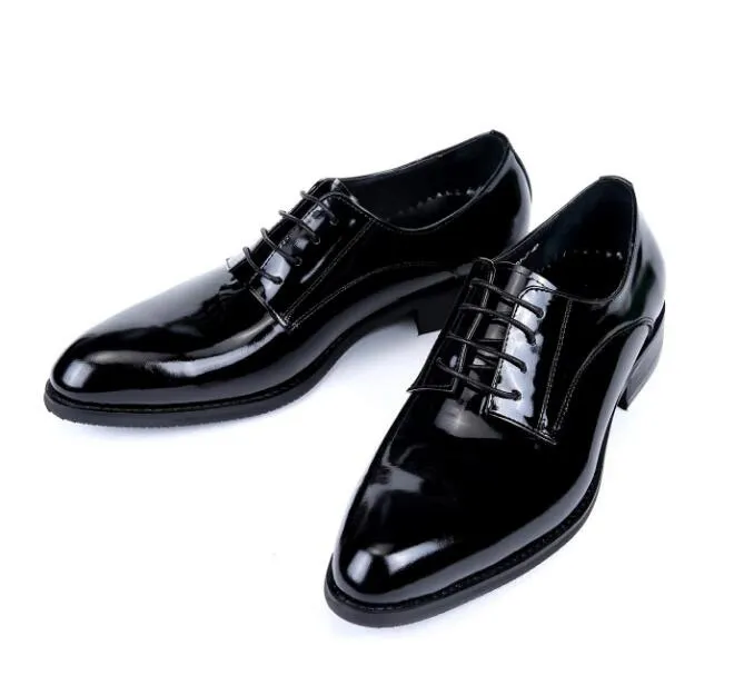 Wholesale Men's Black Oxford Dress Shoes Classic Leather Lace Up Formal ...