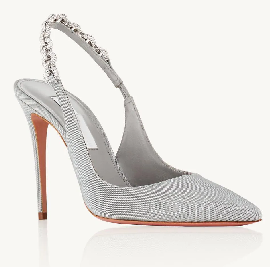 Luxury Love Link Womens Sandals - Crystal-Embellished Grosgrain ...