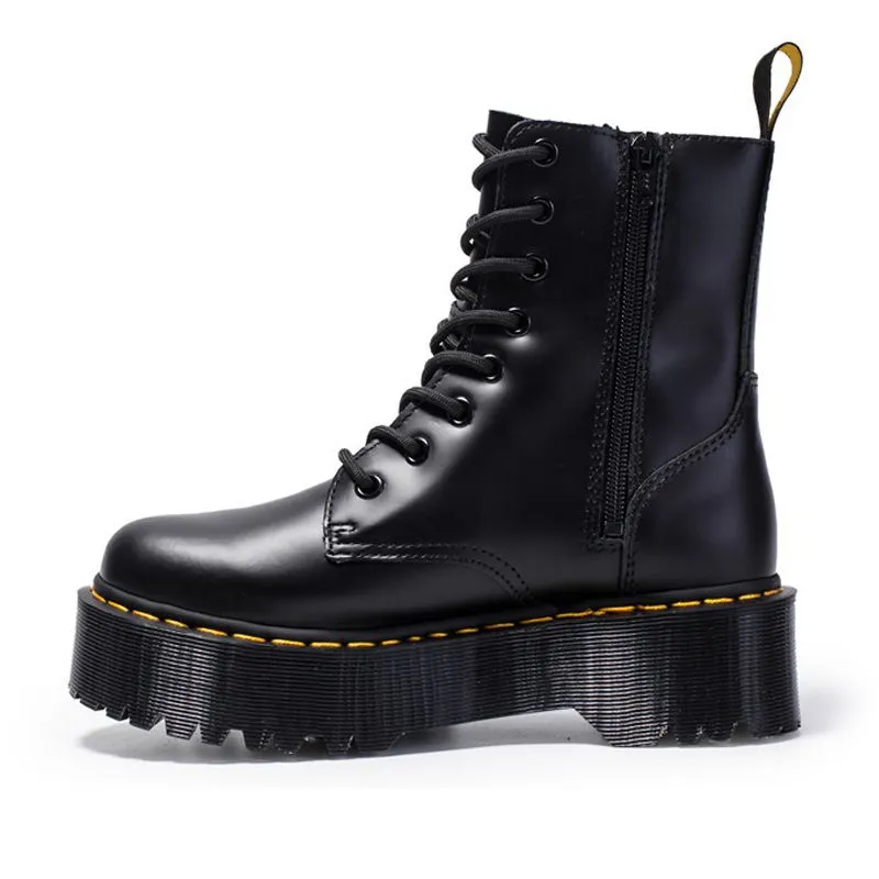 Doc Martins Designer High Leather Winter Doc Martens Boots Women For ...