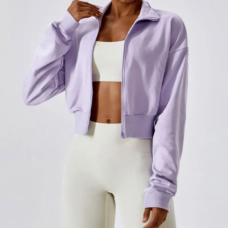 DHgate.com:Activewear Womens Sporty Long-Sleeve Loose Gym Jacket with Thumbholes:Apparel