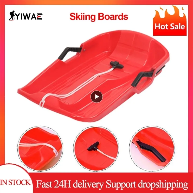 DHgate.com:Solid Snow Sled with Pull Rope and Handles for Winter Sports ...