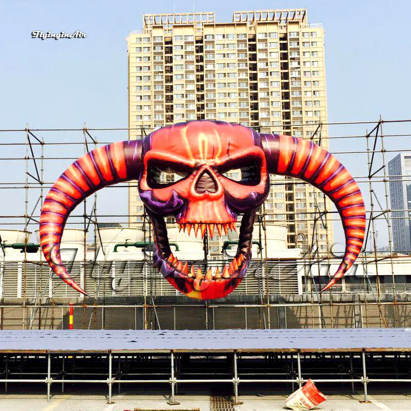 Giant Inflatable Devil Skull Halloween Decoration 5m Tall, Customized ...