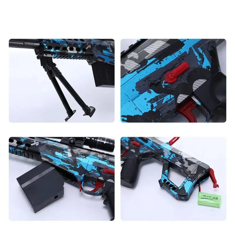 Electric Barrett Optimus Prime Toy Gun With 2 Gel Blasters And Hydrogel ...