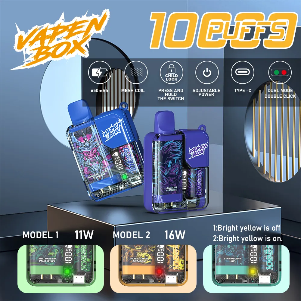 Authentic VAPEN BOX 10000 Puffs 10000 Disposable Vapes E Cigarette With ...