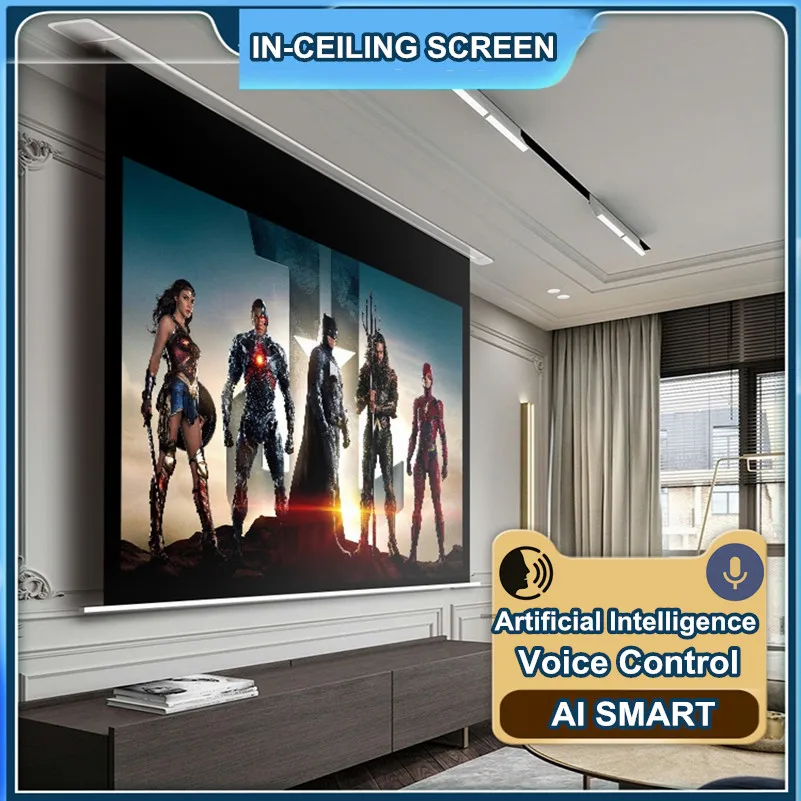 DHgate.com:Professional 16:9 Recessed Ceiling Electric Projection ...