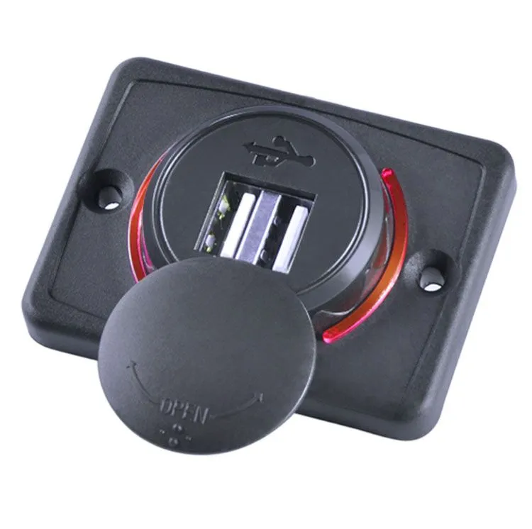 DHgate.com:Waterproof Dual USB Charger Socket with Cigarette Lighter ...