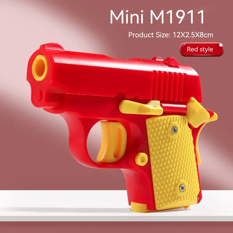 MINI Luminous 3D Target Toys Gun Model M1911 Colt Fidget Target Toys ...