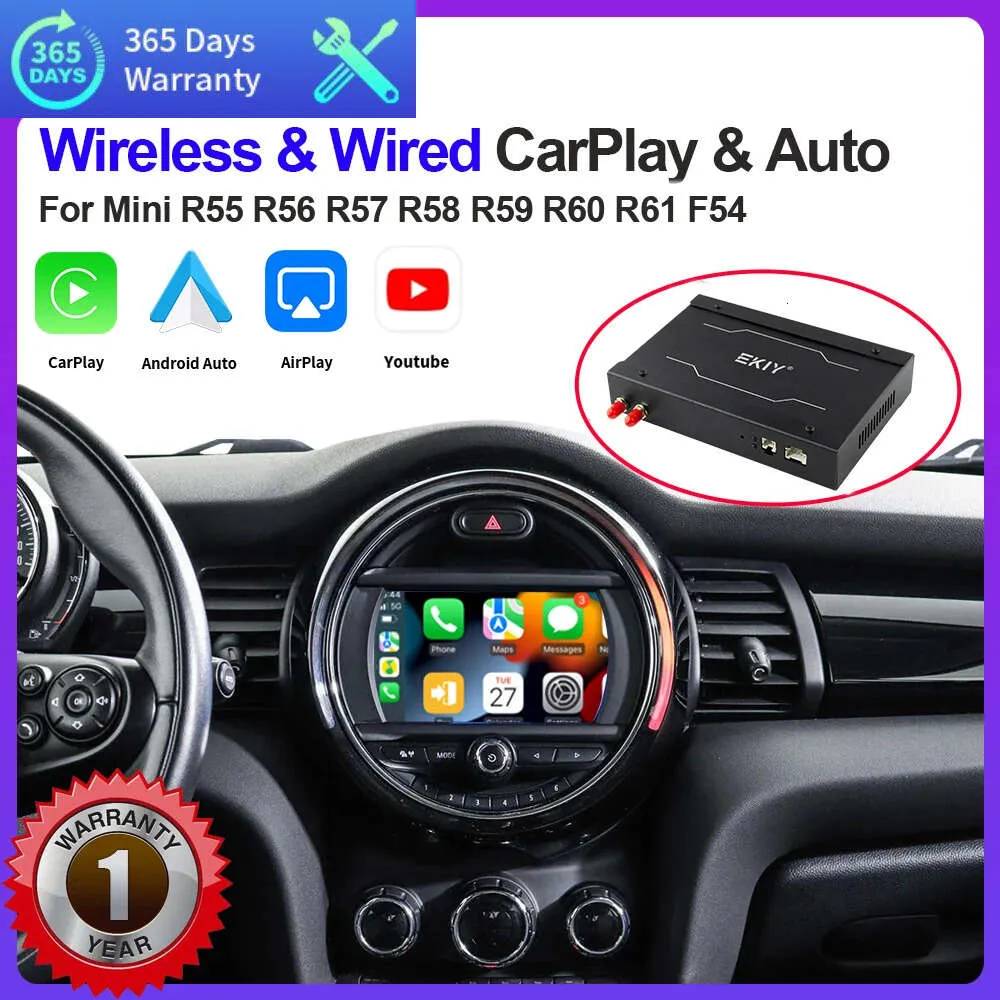 Nuevo Coche Inalámbrico CarPlay Android Auto Para Mini R55 R56 R57 R58 ...