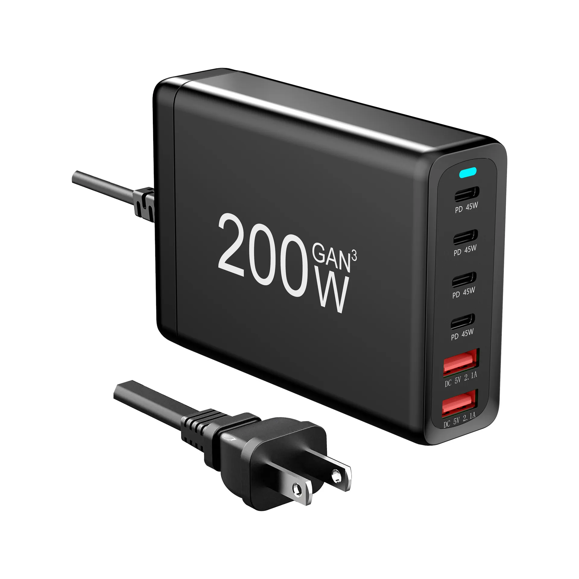200w 120w Gan Multi USB Charger 6 Ports Quick Charge... From Syxbl, $16 ...