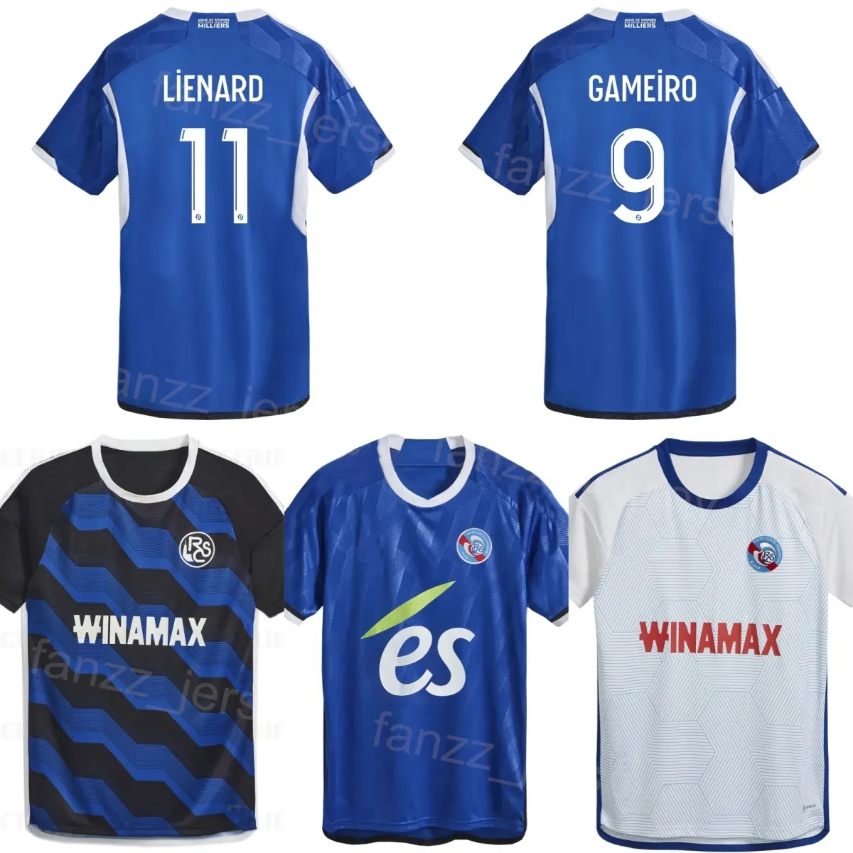 Club Team 2023 24 Soccer RC Strasbourg Jersey FC 19 Habib Diarra 7 ...