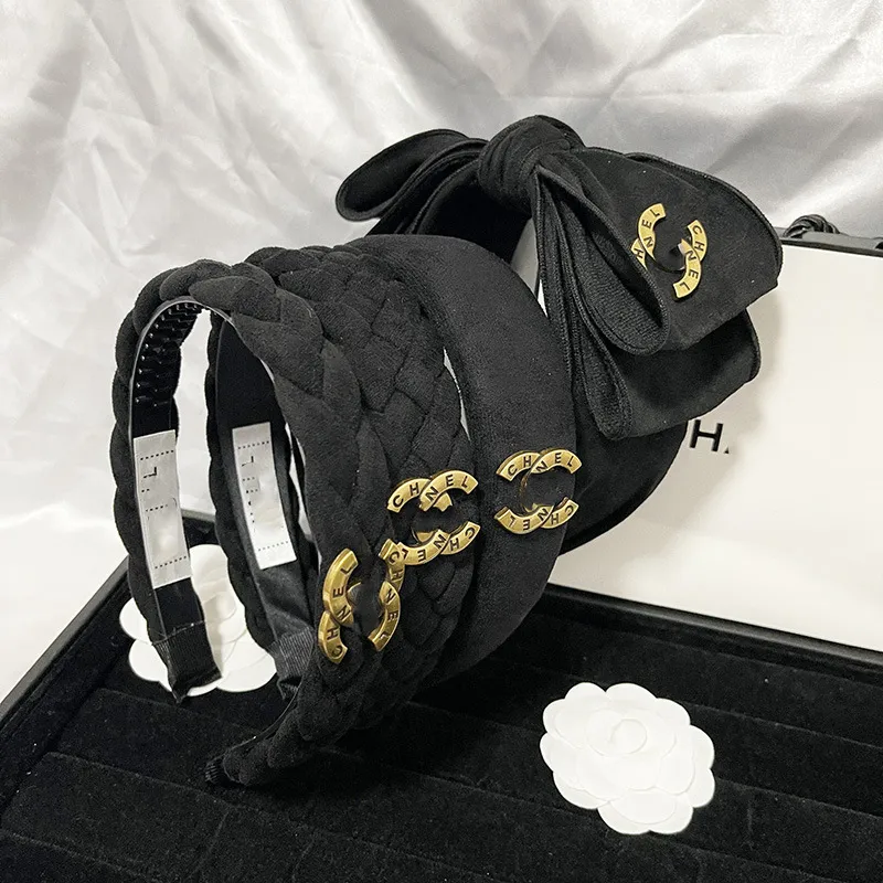 Designer Luxury Letter Headbands Fashion Women Men High Quality Inlaid ...