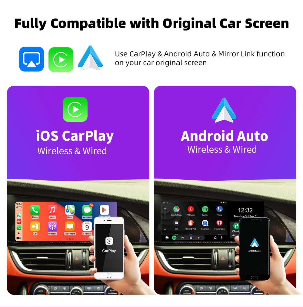 New Car Wireless Apple Carplay Android Auto Module Box For Alfa Romeo ...