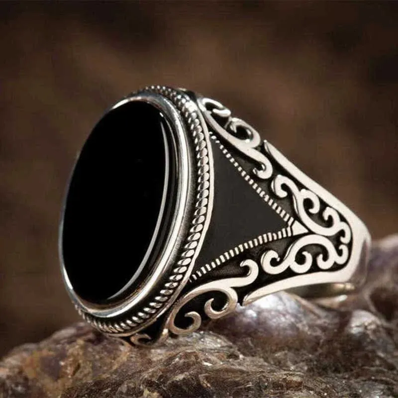Retro Handmade Turkish Signet Damascus Mens Ring For Men Retro Handmade Turkish Signet Damascus Mens Ring For Men
