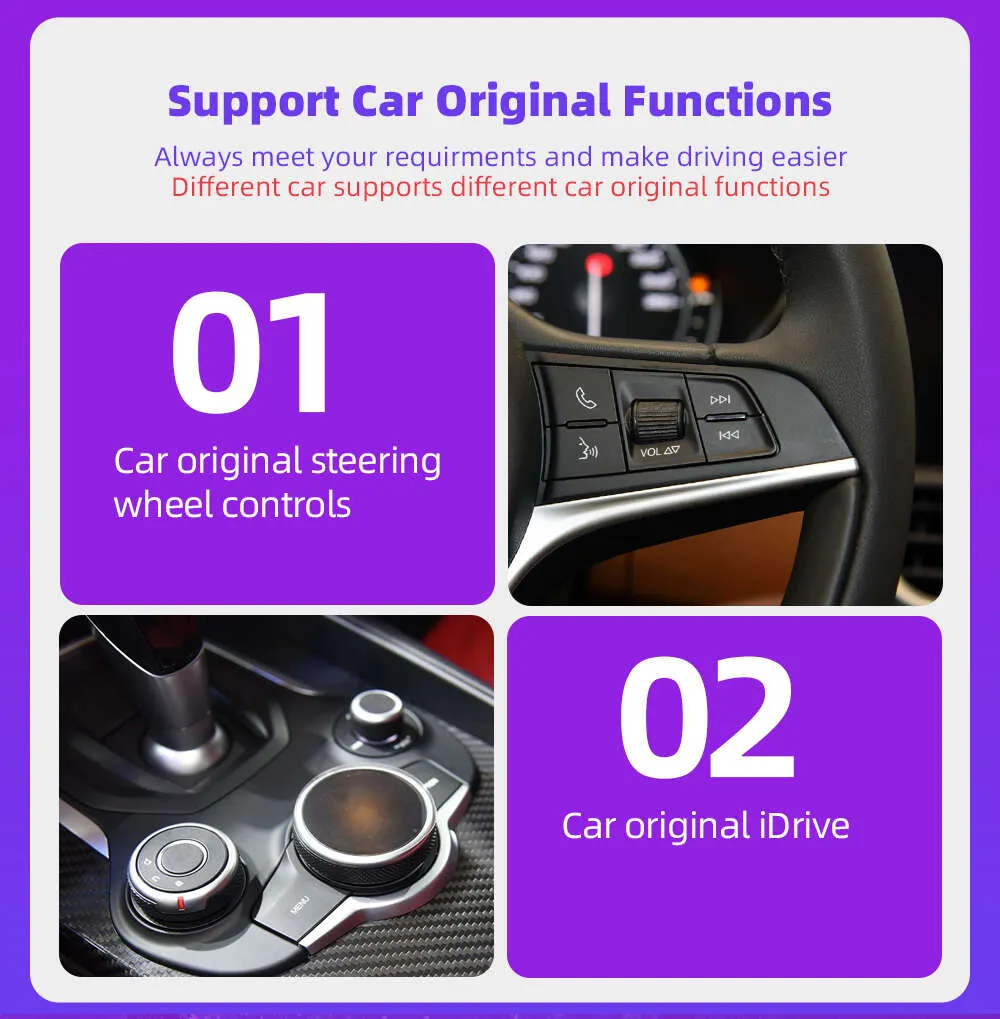 New Car Wireless Apple Carplay Android Auto Module Box For Alfa Romeo ...