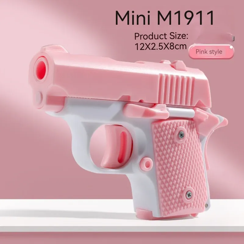 MINI Luminous 3D Target Toys Gun Model M1911 Colt Fidget Target Toys ...