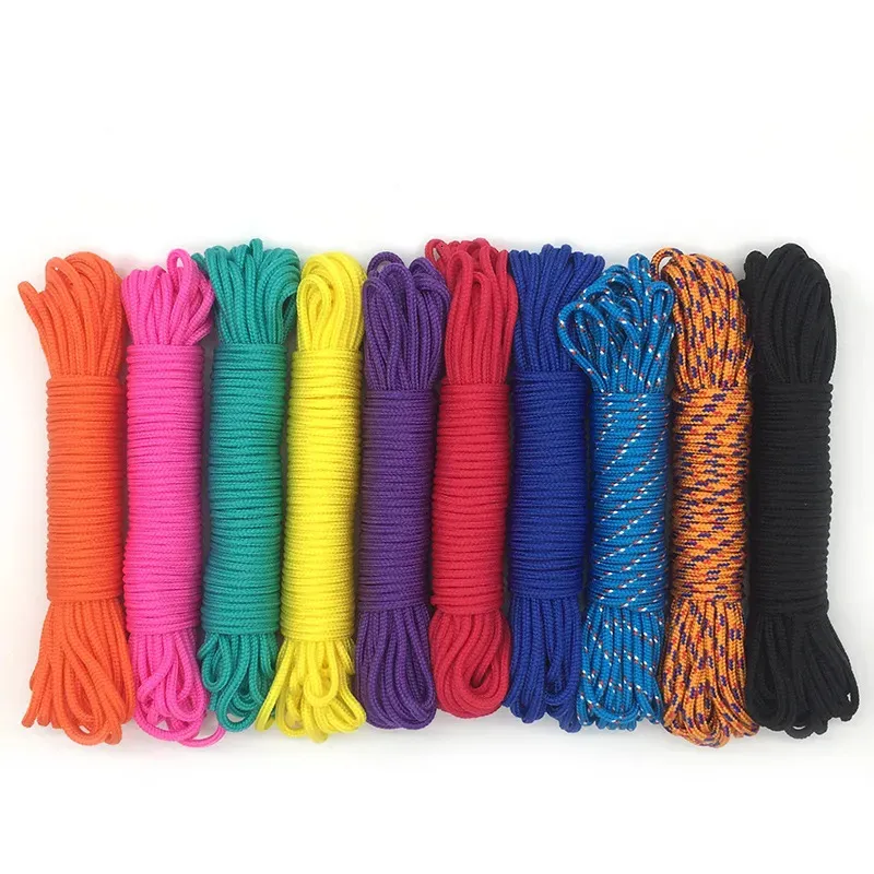 100M Premium Paracord Parachute Cord - 2mm Solid Lanyard Rope for ...