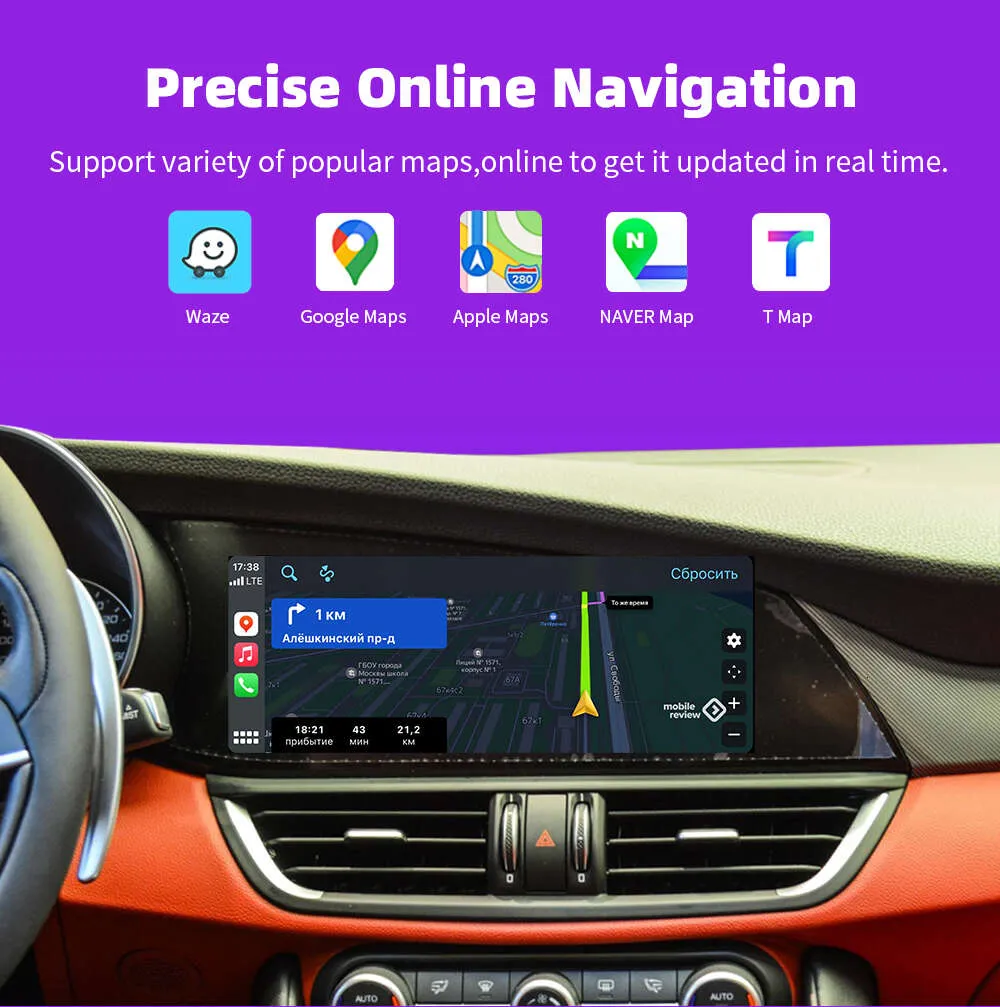 New Car Wireless Apple Carplay Android Auto Module Box For Alfa Romeo ...