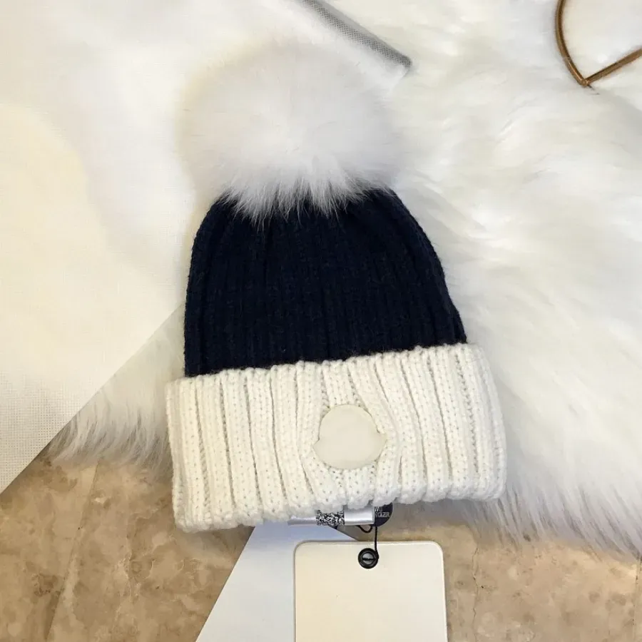 Luxury Designer Knitted Woolen Beanie Cap For Men And Women Cashmere ...