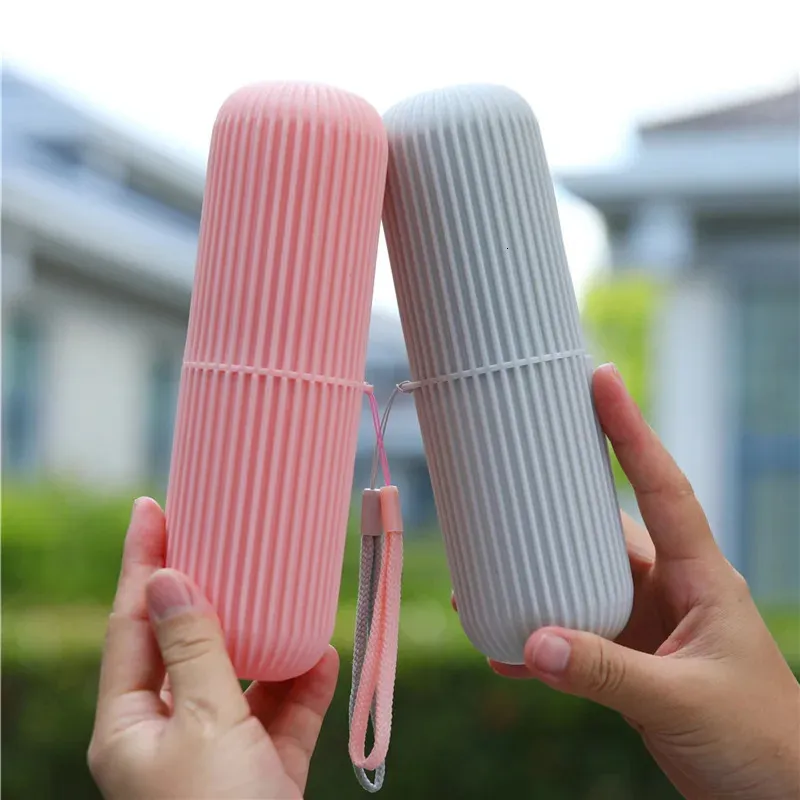 Portable Toothbrush Holder Travel Case - Vertical Stripe Design ...