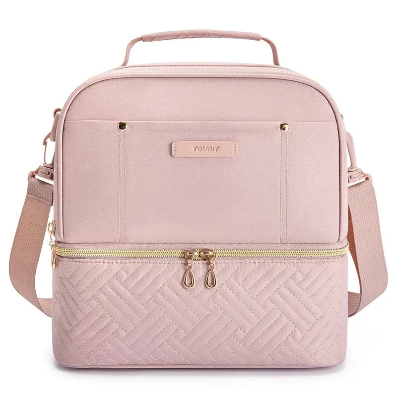 Premium Insulated Lunch Bag for Women - Portable Cooler Bag, Cold Pack ...