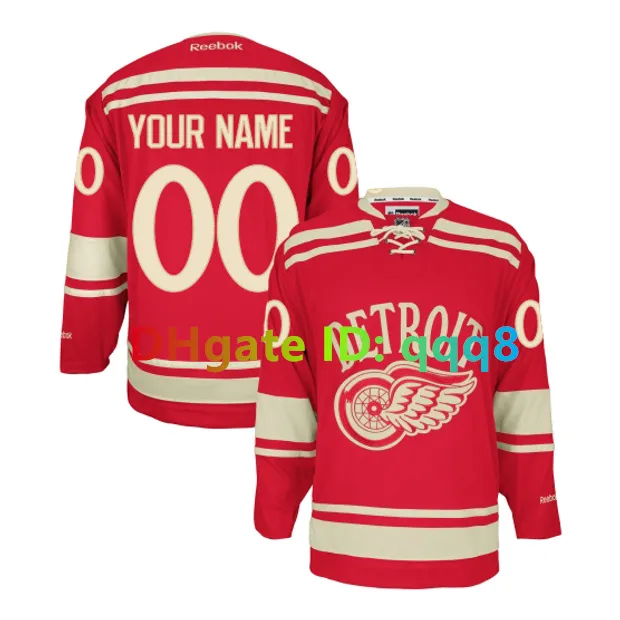 Moritz Seider Dylan Larkin Detroit Hockey Jersey CCM Throwback Red Wings Bob Probert Steve ...