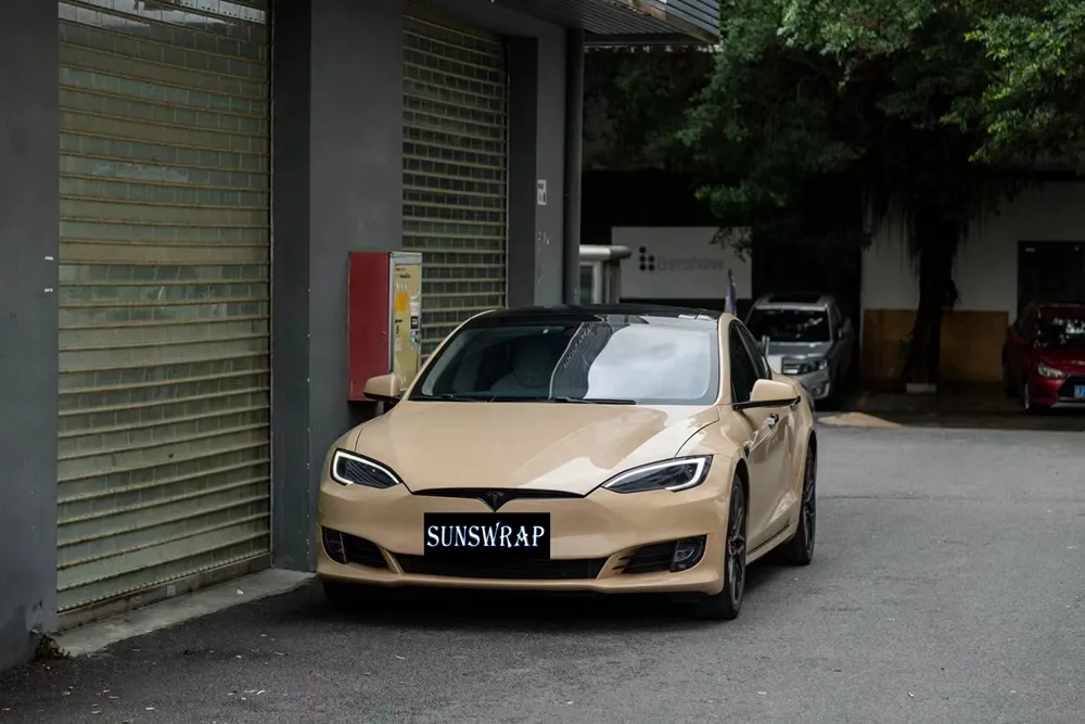 Ultra Gloss Cuban Sand Car Wrap Vinyl - Premium Quality, Hot Colors ...