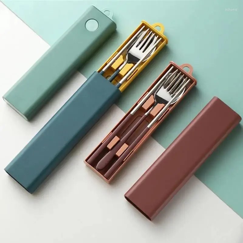 DHgate.com:Stainless Steel Flatware Set, Portable Travel Cutlery Set ...